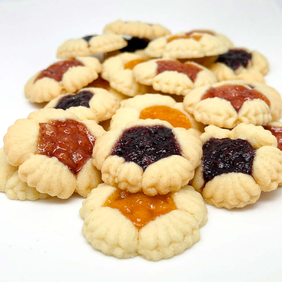 Assorted Fruit Blossom Jam Cookies
