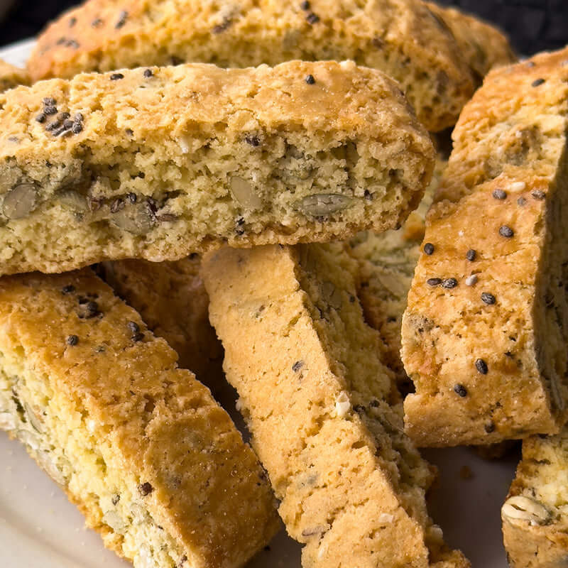 Best Super Seeds Biscotti - Better For You Snack | True Delicious